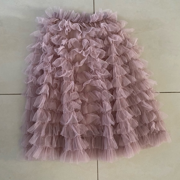 Skirts | Medium Pink 34 Length Tulle Ruffle Skirt | Poshmark